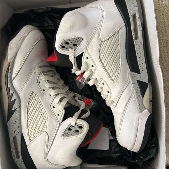Jordan | Shoes | Air Jordan 5 Retro White Cement | Poshmark